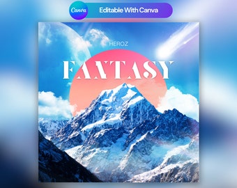 Editable Song Cover Template Canva Template DIY Flyer Album - Etsy