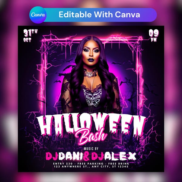 Album Cover Template, Editable Song Cover, Canva Template, DIY Flyer ...