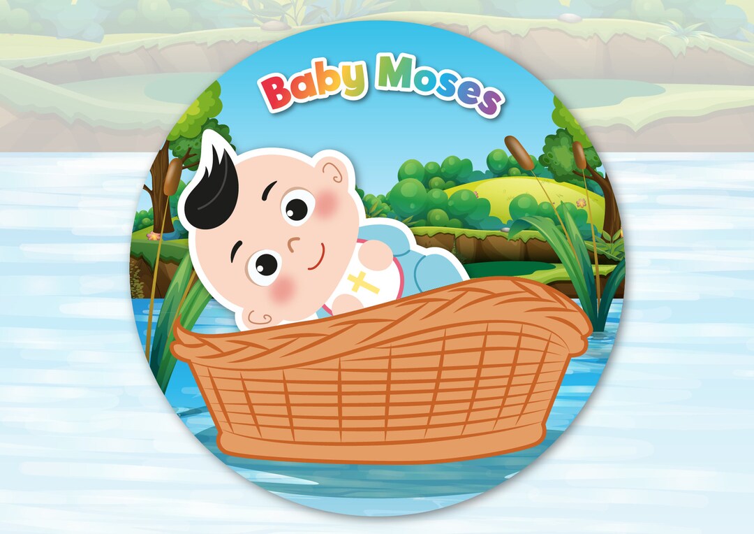 Baby Moses DIY Craft Printable - Etsy