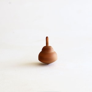 Tiny Olive Wood Spinning Tops, Tops in Different Shapes, Mini Spin Tops ...