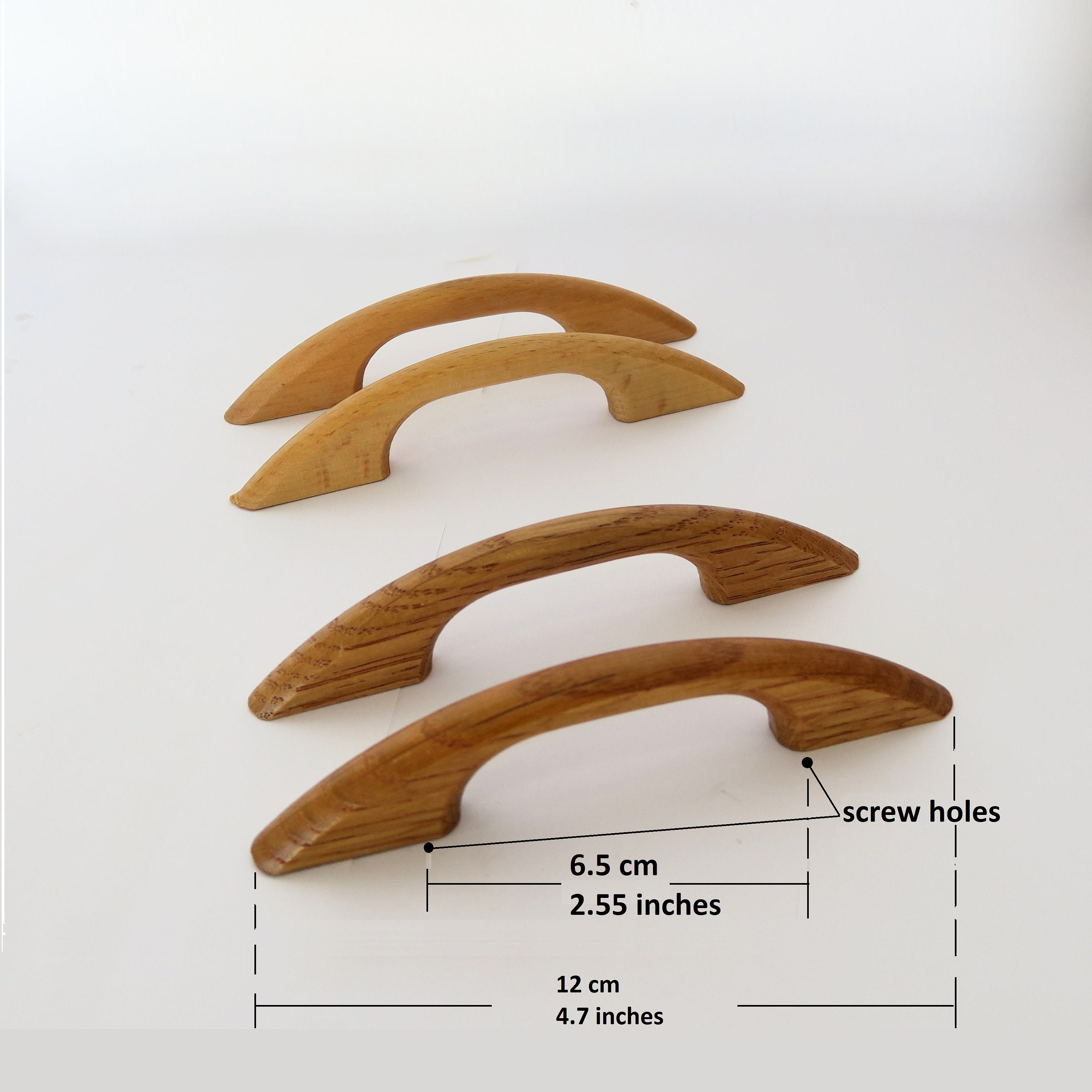 Oak Wood Cabinet Handles, Handmade Wooden Drawer Pulls - Etsy
