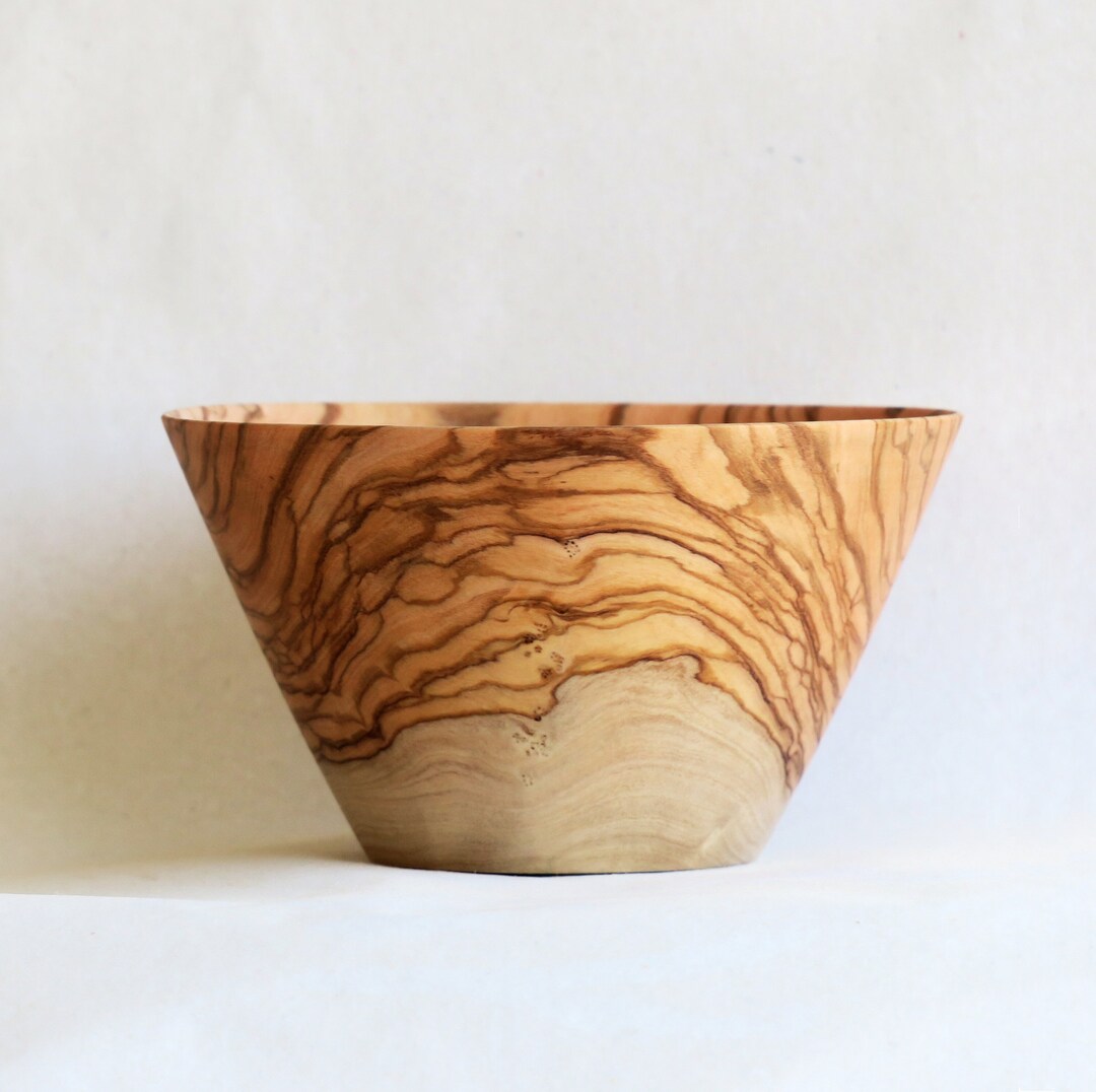 Handmade Olive Wood Bowl, Natural Wood Bowl, Wooden Snack Bowl, Wooden ...