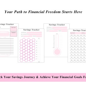 Printable Savings Tracker Digital Budget Planner Personal Finance ...