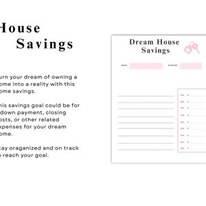 Printable Savings Tracker Digital Budget Planner Personal Finance ...