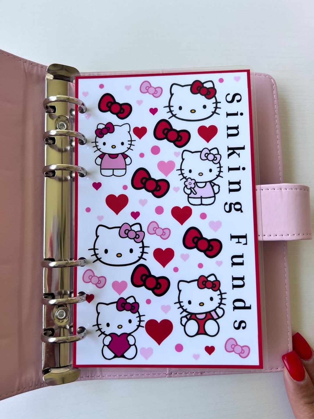 Hello Kitty A6 Budget Binder Dashboard - Etsy