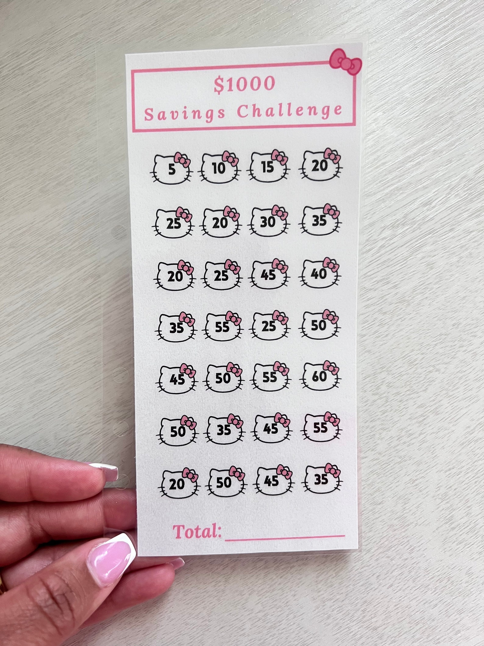 Hello Kitty 1000 Savings Challenges - Etsy