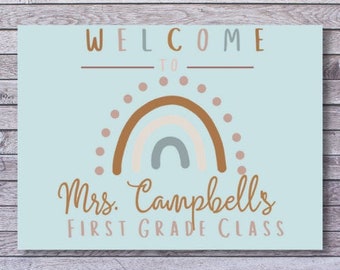Custom Digital Download - Teacher Name Sign Printable - Custom ...