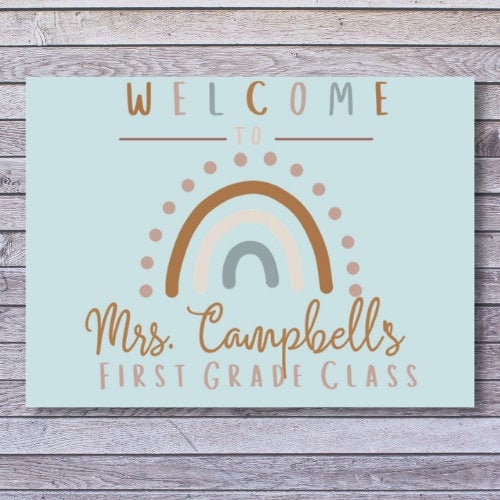 Custom Digital Download Teacher Name Sign Printable Custom - Etsy