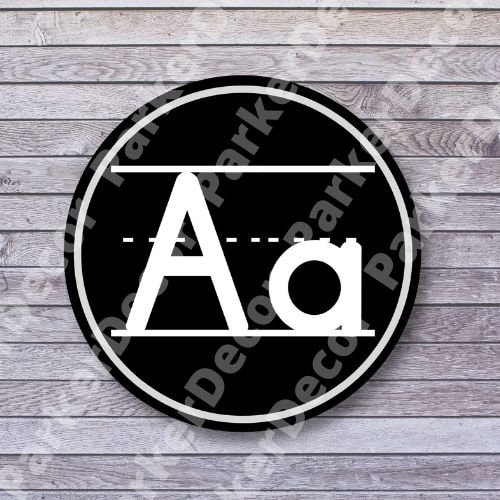 Classroom Letters - Black and White - Etsy