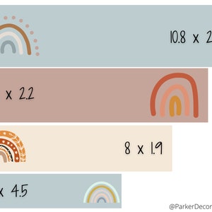 Boho Rainbow Classroom Name Tags PDF Digital Download - Etsy