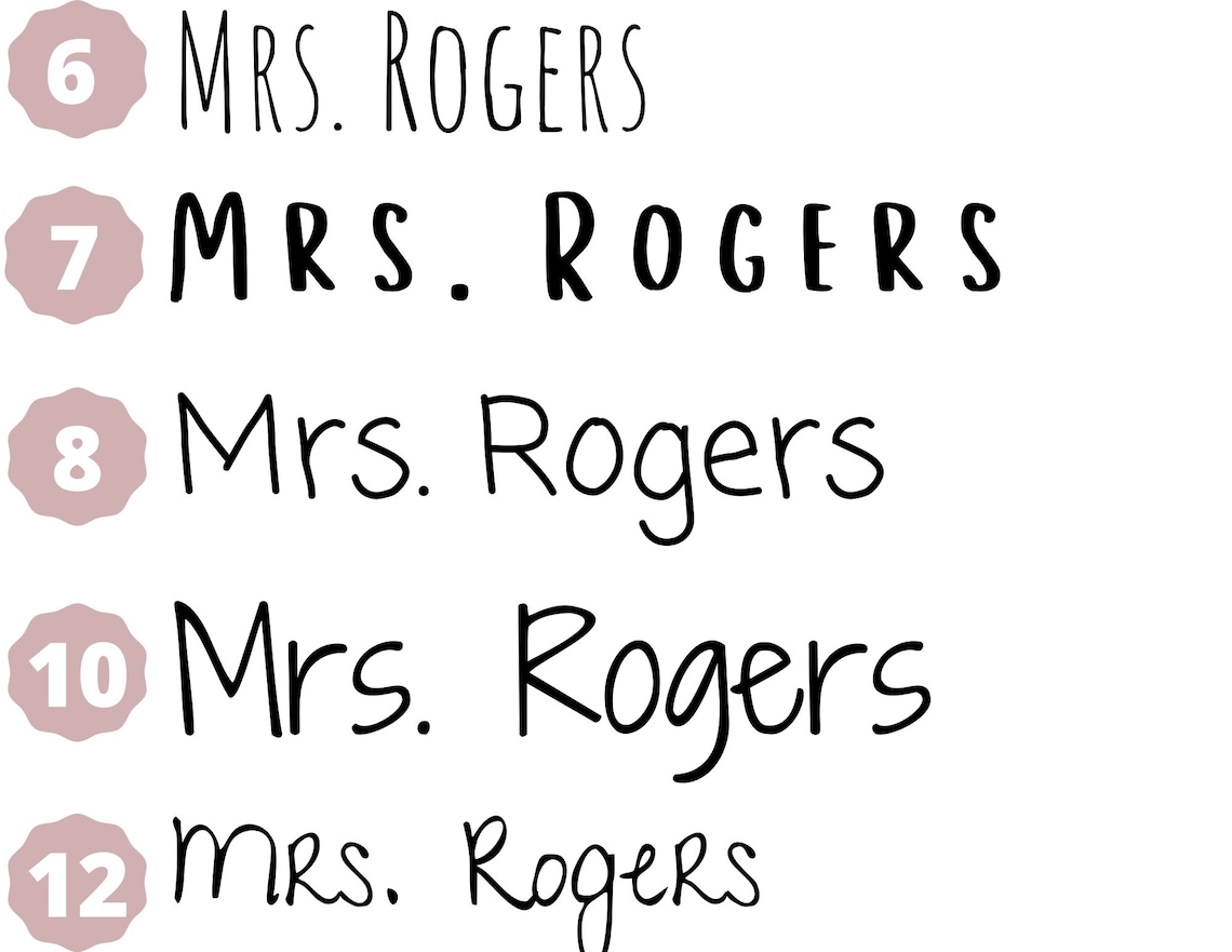 Custom Digital Download Teacher Name Sign Printable Custom | Etsy