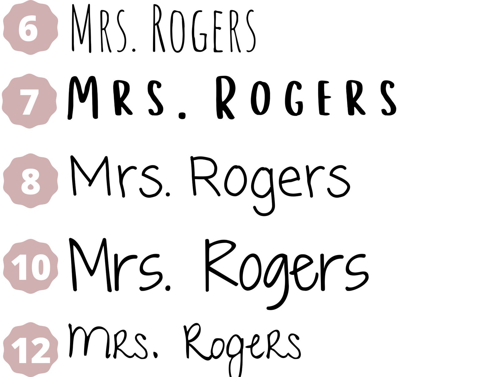 Custom Digital Download Teacher Name Sign Printable Custom | Etsy