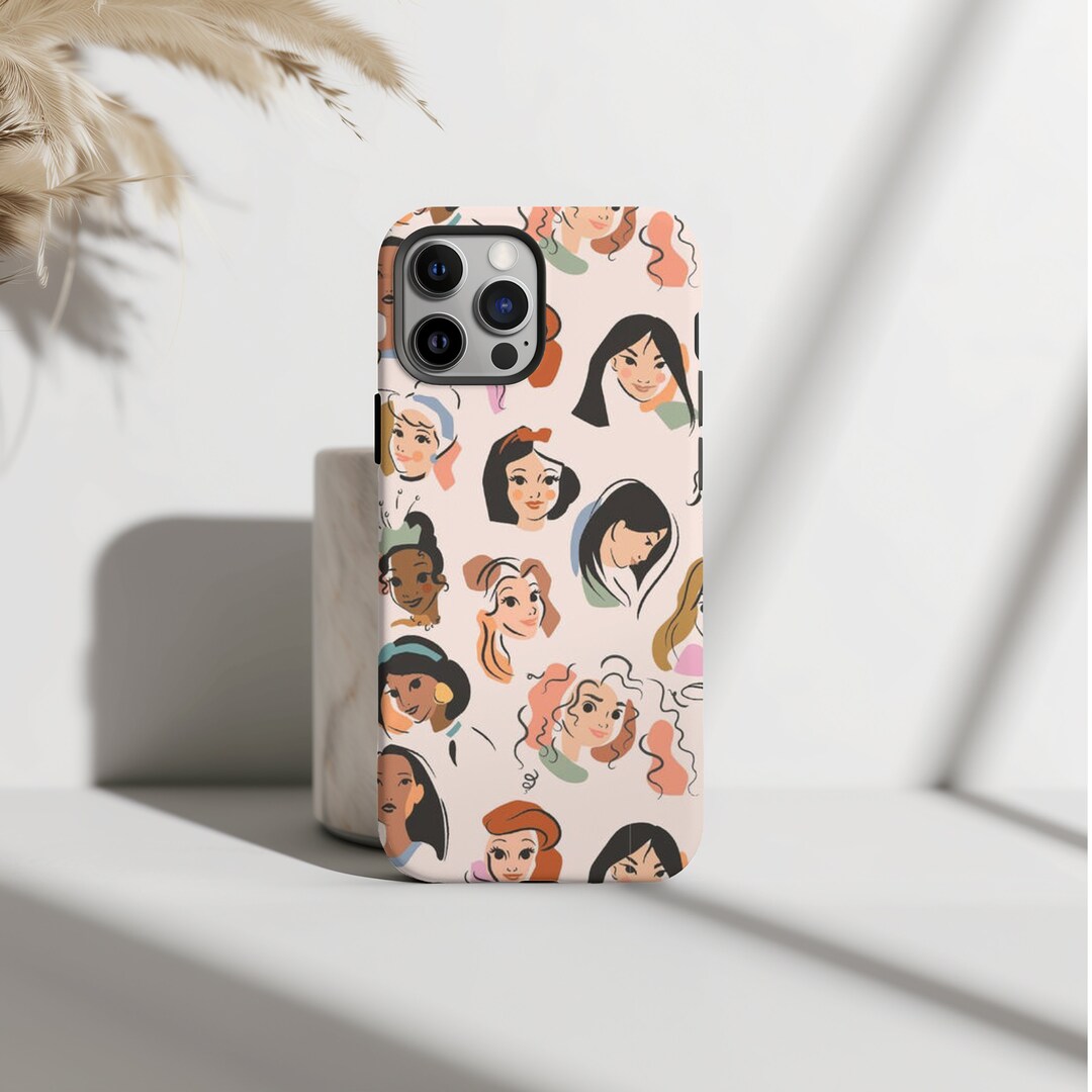 Disney Princesses Phone Case, Cute Phone Case, Disney Case, Protective ...