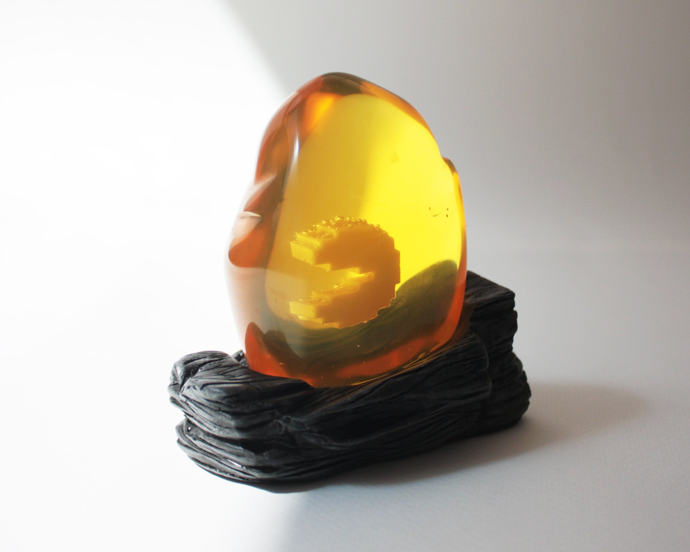 Arcade Fossil Yellow Pac-man Edition Hand Made Art Toy - Etsy