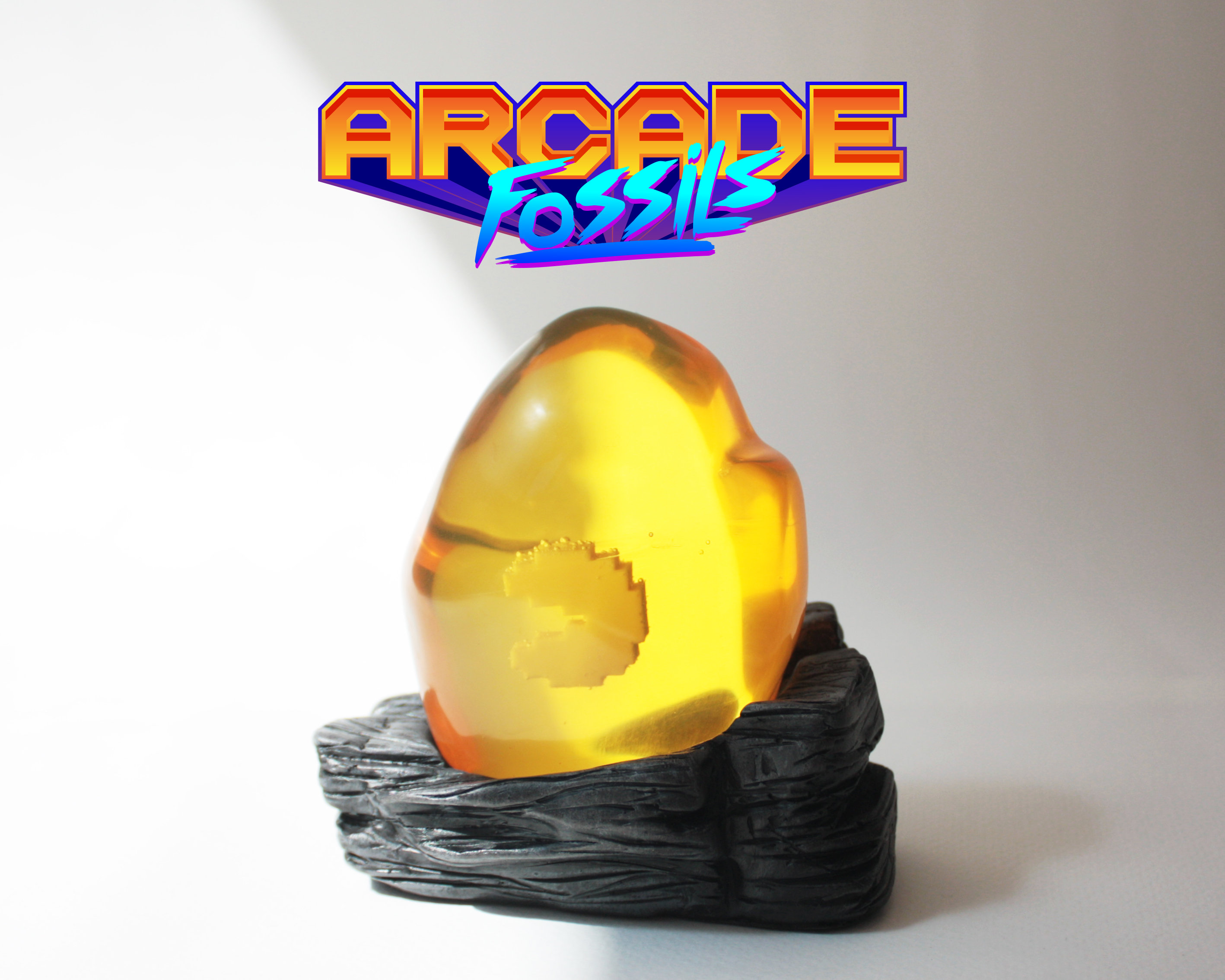 Arcade Fossil Yellow Pac-man Edition Hand Made Art Toy - Etsy