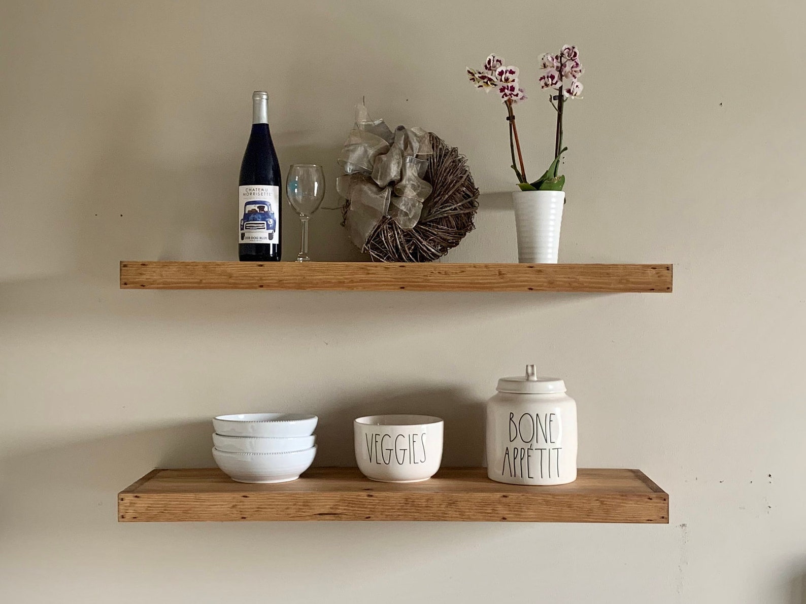 Wood Floating Shelf 2 Inch Thick 10 Inch Deep - Etsy