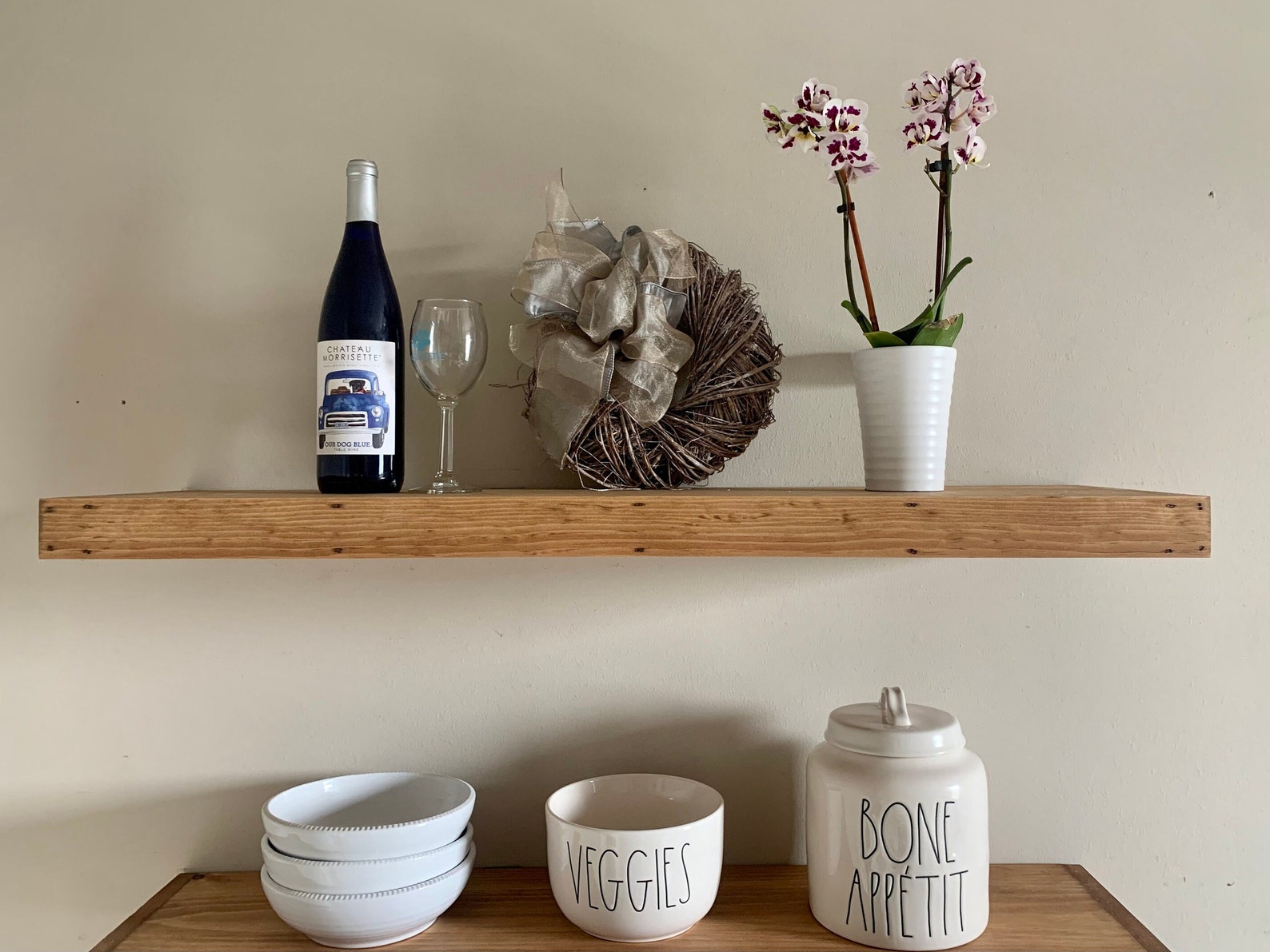 Wood Floating Shelf 2 Inch Thick 10 Inch Deep - Etsy