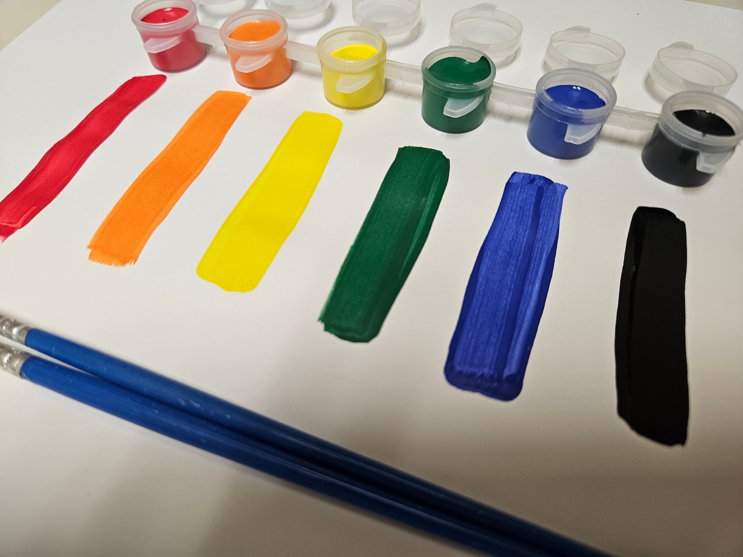 Custom Paint Strips Made to Order, 6 Pots With Wide and Detail Paint ...