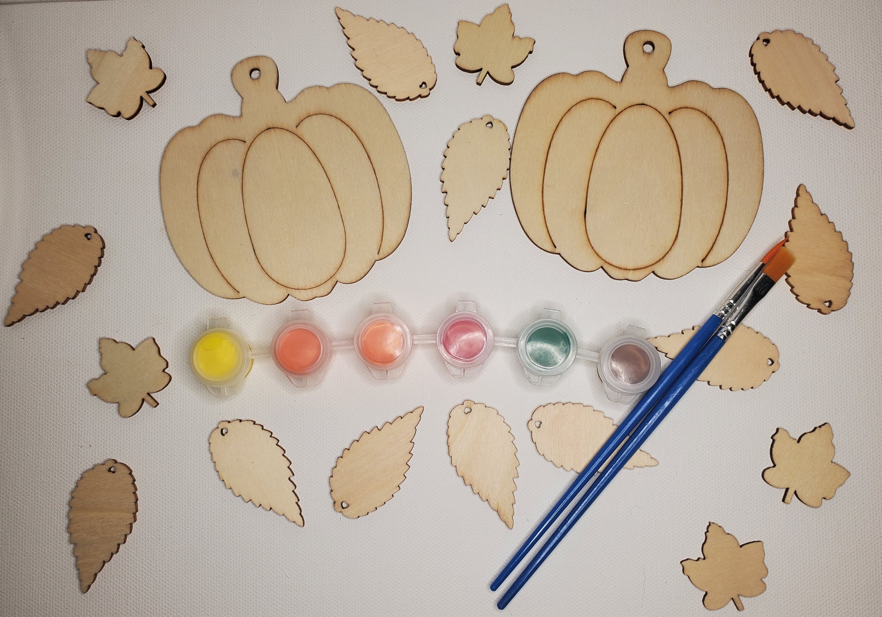 Fall Craft Kit Pumpkin and Leaves Painting Fall Craft Kit - Etsy