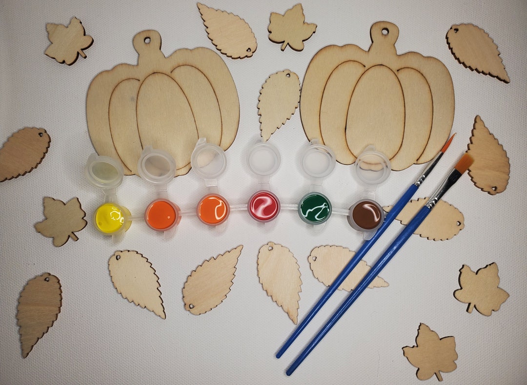 Fall Craft Kit Pumpkin and Leaves Painting Fall Craft Kit - Etsy