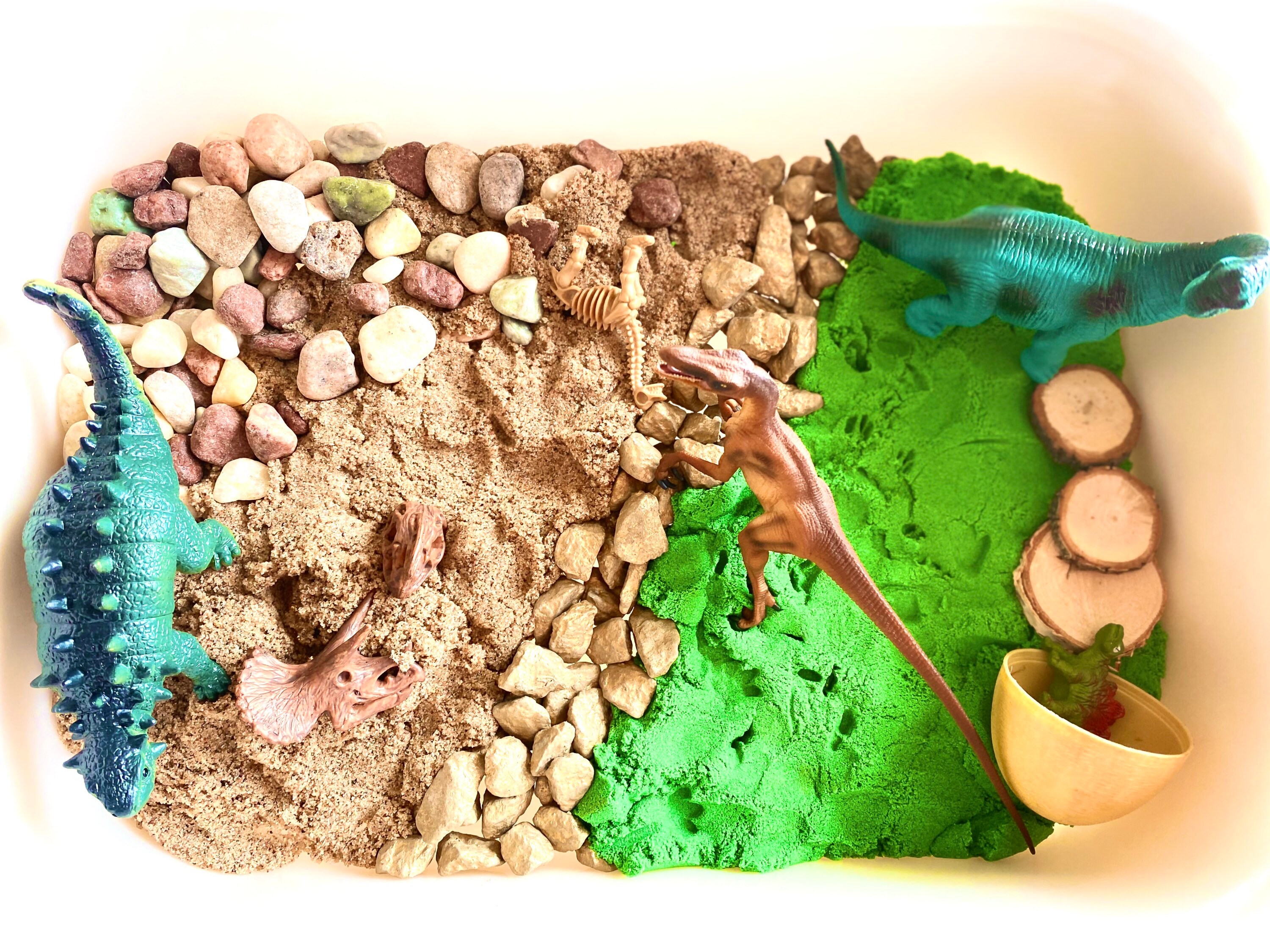 Toys & Games Toys Dinosaur Fossil Sensory Bin Kit Ikea FLISAT Insert ...