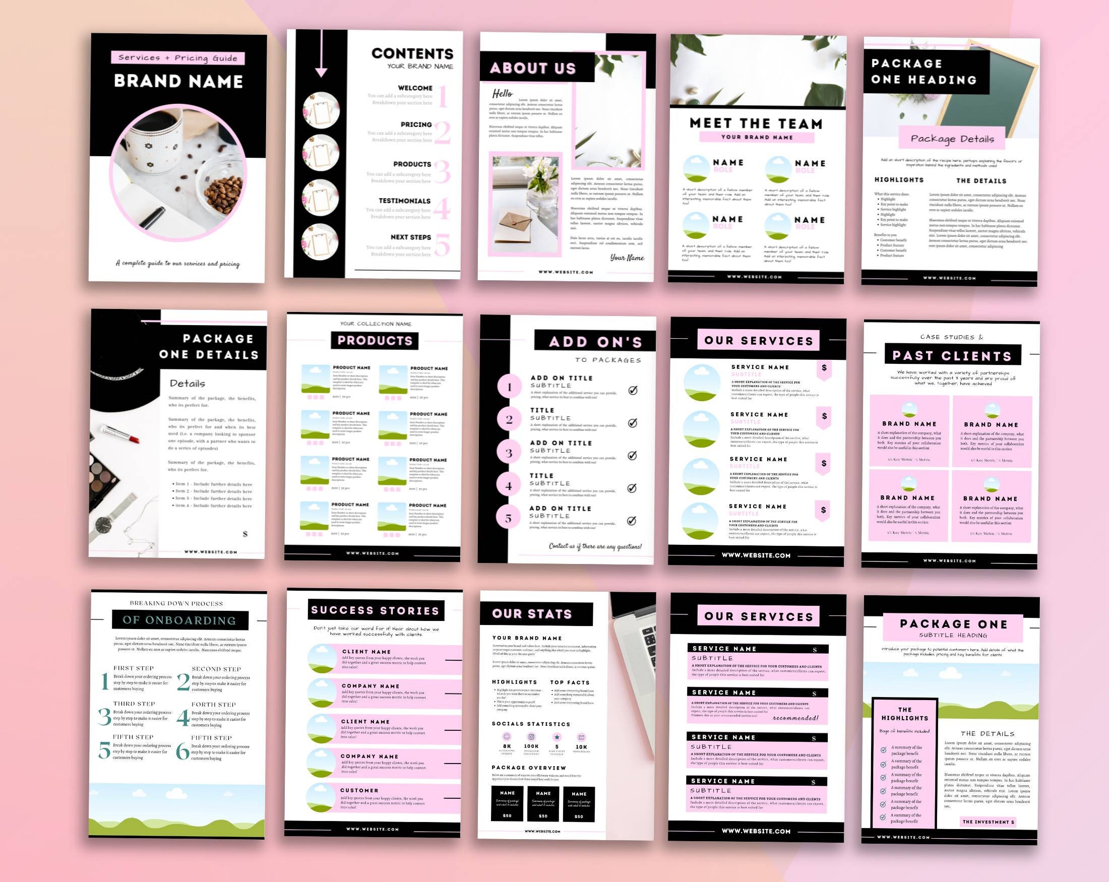 60 Workshop Webinar and Course Canva Templates Bundle | Etsy