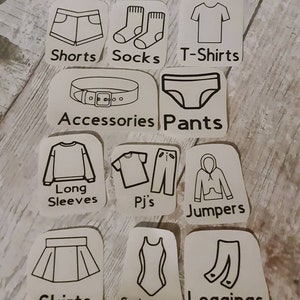 Kids Wardrobe Clothing Organisation Labels, Childrens Bedroom, Storage ...