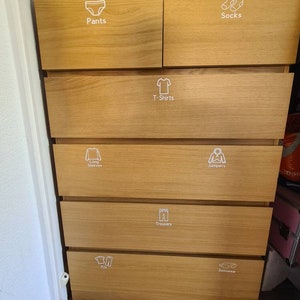 Kids Wardrobe Clothing Organisation Labels, Childrens Bedroom, Storage ...