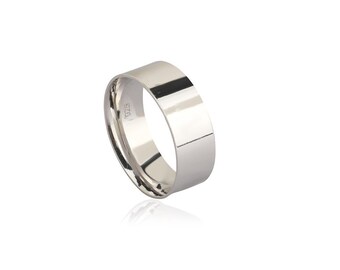 Simple Stainless Steel Ring, Basic Band, Size 7-13, Handcrafted Steel ...
