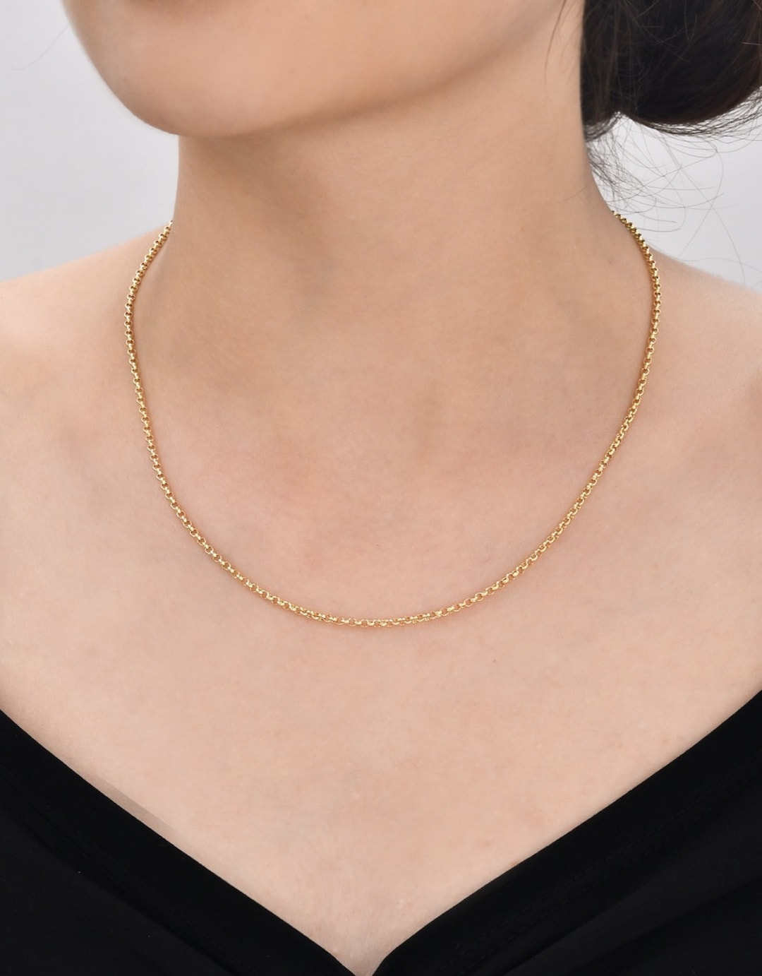 Gold ROLO Chain, 2-6 Mm Gold O Chains, Large Round Chunky Unfinished ...