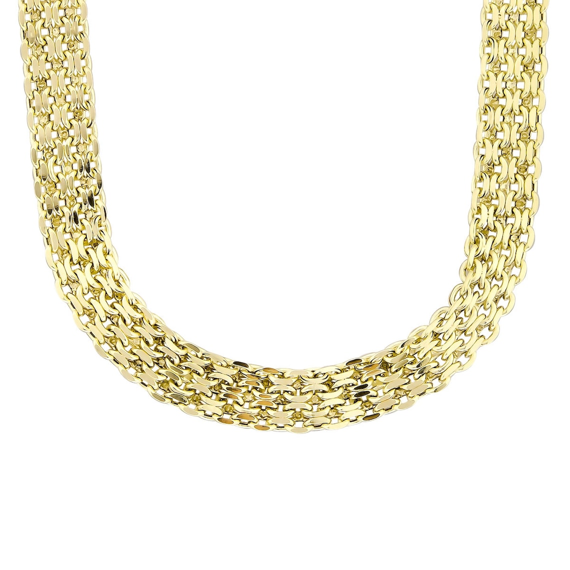 14K Real Solid Gold Bismarck Chain Bracelet Bismark Bracelet - Etsy