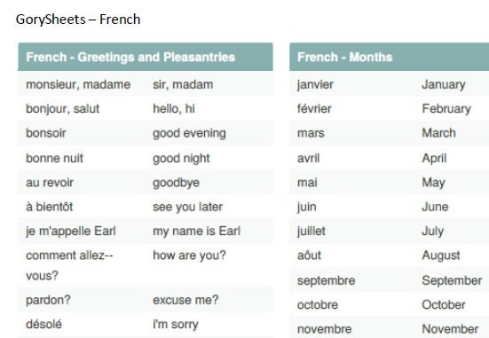 French - Cheat Sheet and Study Guide - Etsy