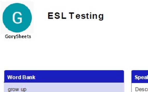 ESL Testing Cheat Sheet and Study Guide - Etsy