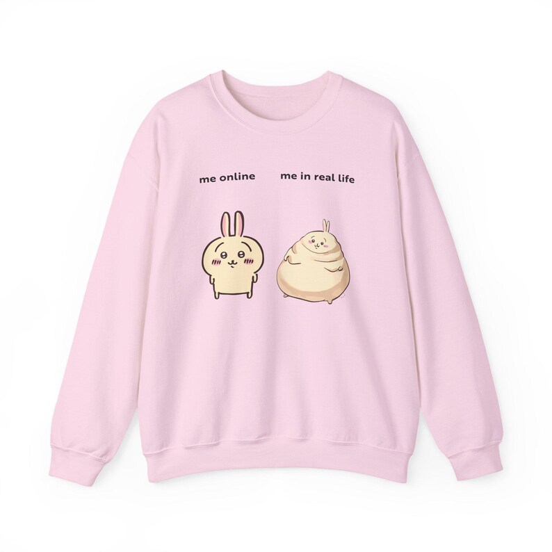 Chiikawa, Chikawa Graphic Illustration Crewneck Sweatshirt, Nanka ...