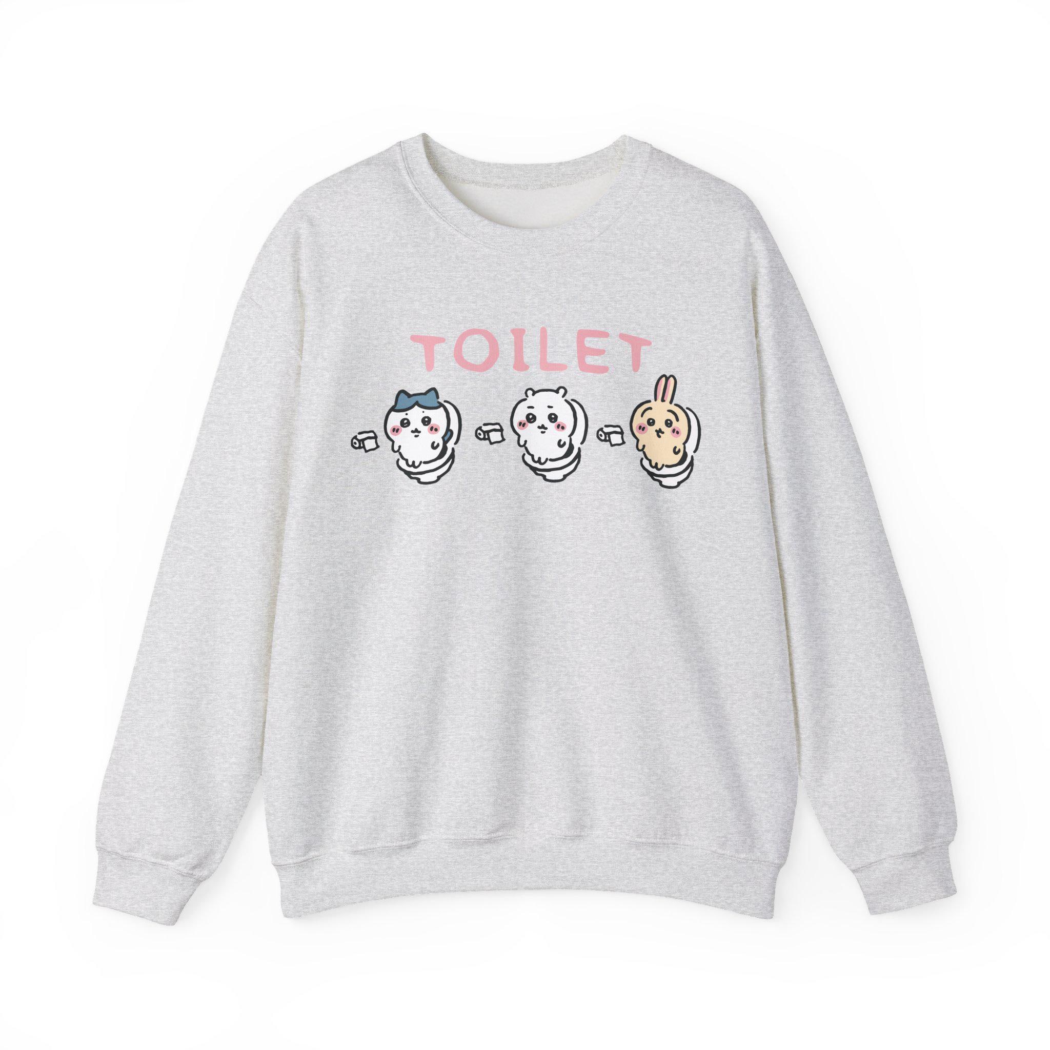 Chiikawa, Unisex Anime Graphic Illustration Crewneck Sweatshirt, Usagi ...