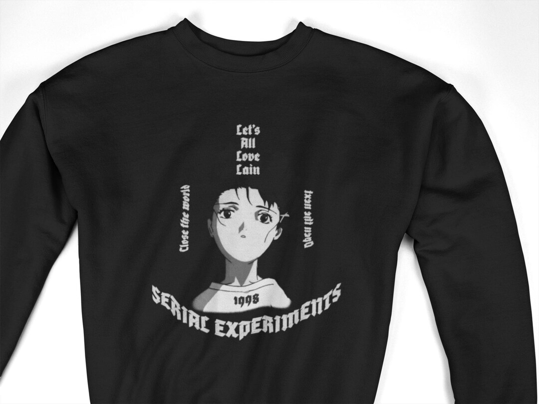 Lain Iwakura Sweatshirt, Serial Experiments Anime, Retro 90s Anime ...