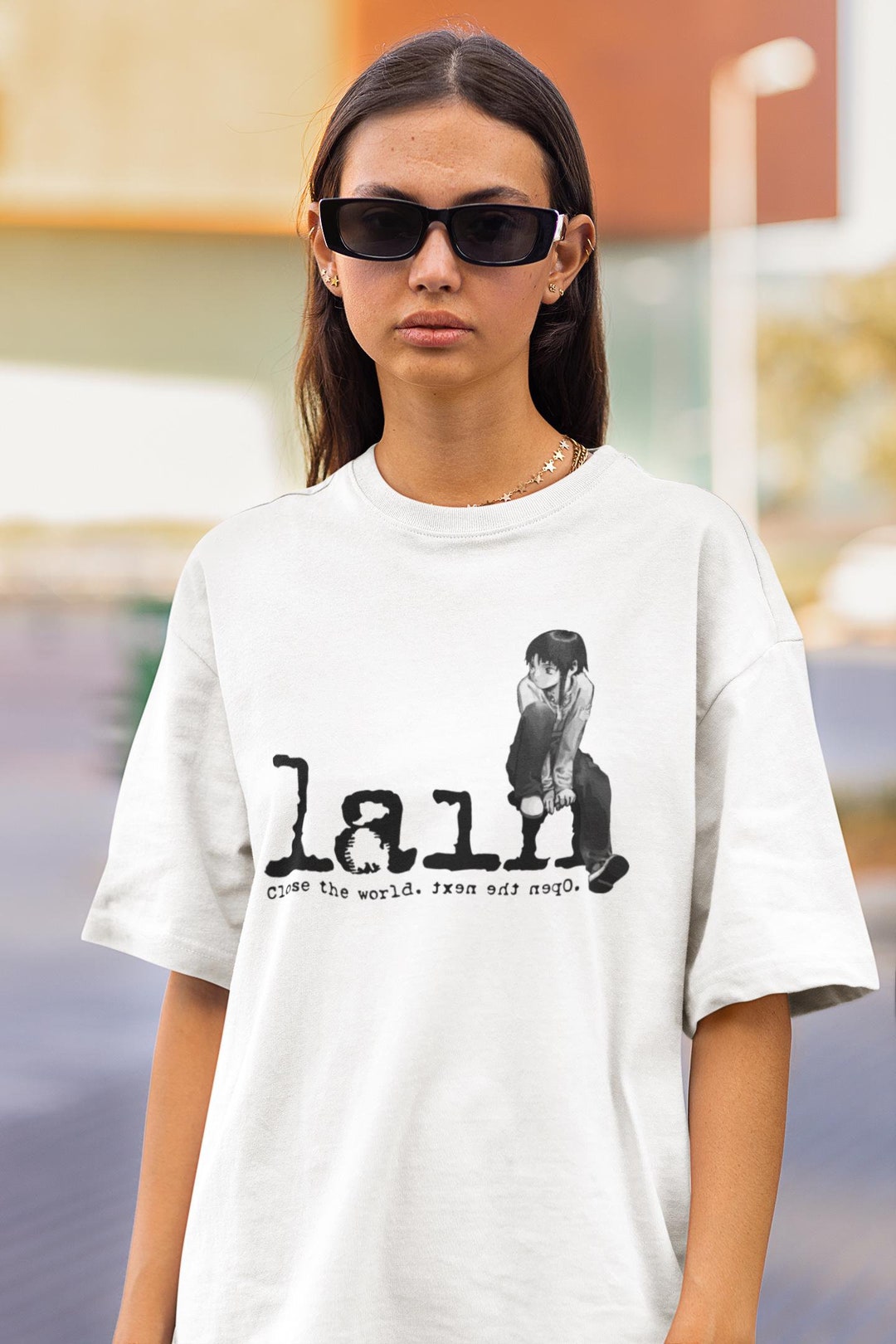 Serial Experiments Lain, Let's All Love Lain, Lain, Lain Shirt, Close ...