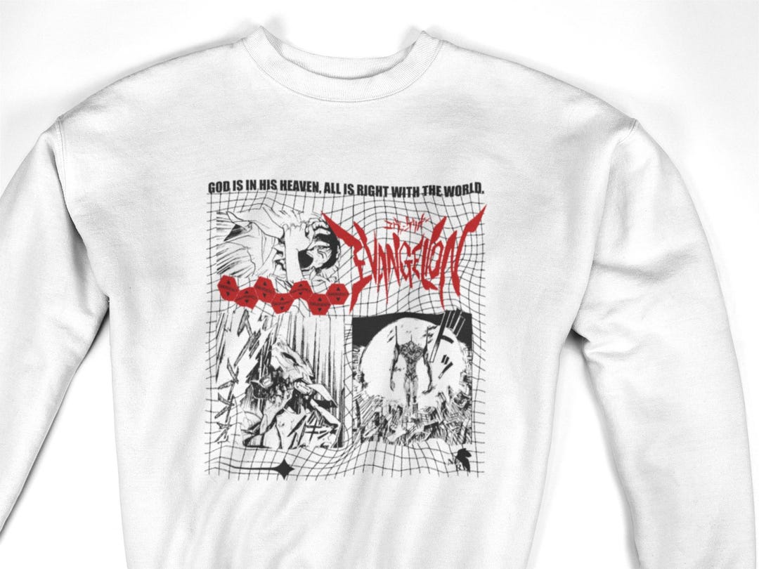 Neon Genesis Evangelion, Unisex Anime Crewneck Sweatshirt - Etsy