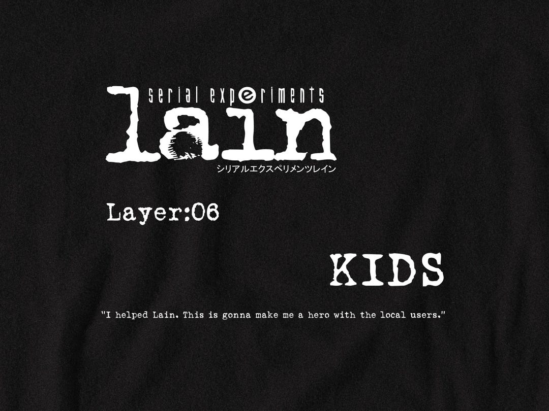 Serial Experiments, Lain, Serial Experiments Lain Anime Hoodie, Lain ...