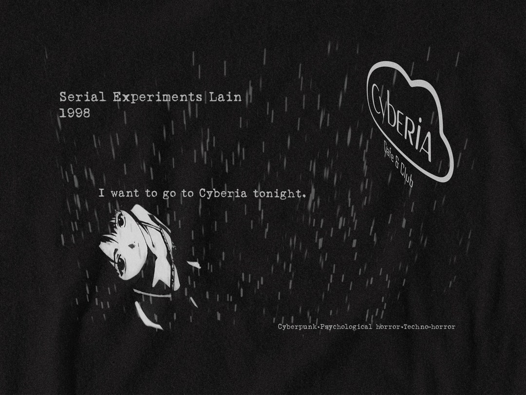 Lain Shirt, Serial Experiments, Lain Iwakura Shirt, Gift for Anime ...