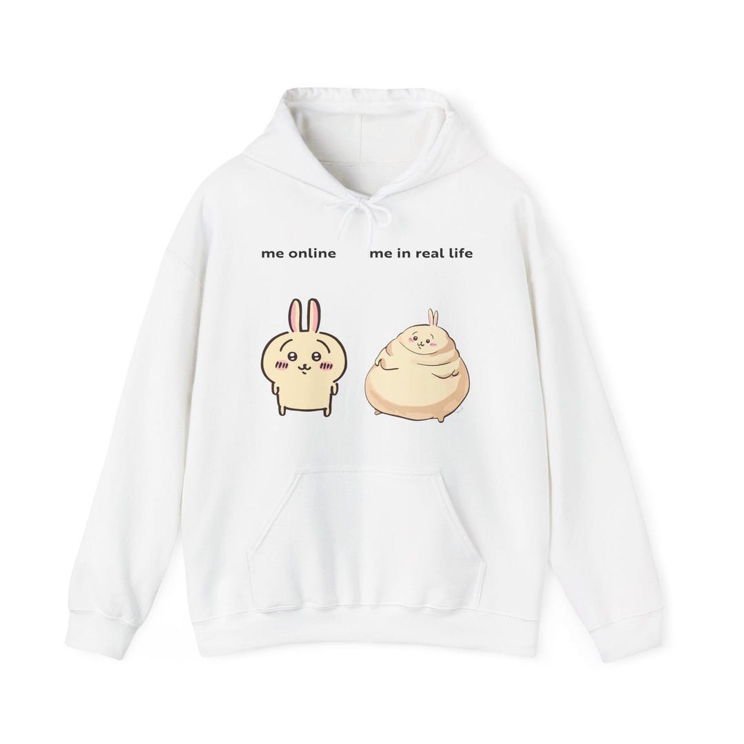 Chiikawa, Chikawa Graphic Illustration Hoodie, Nanka Chiisakute Kawaii ...