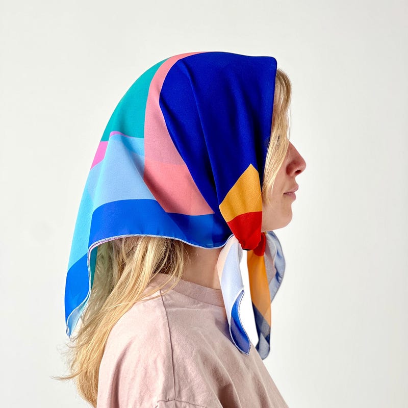 Graphic Headscarf - Etsy