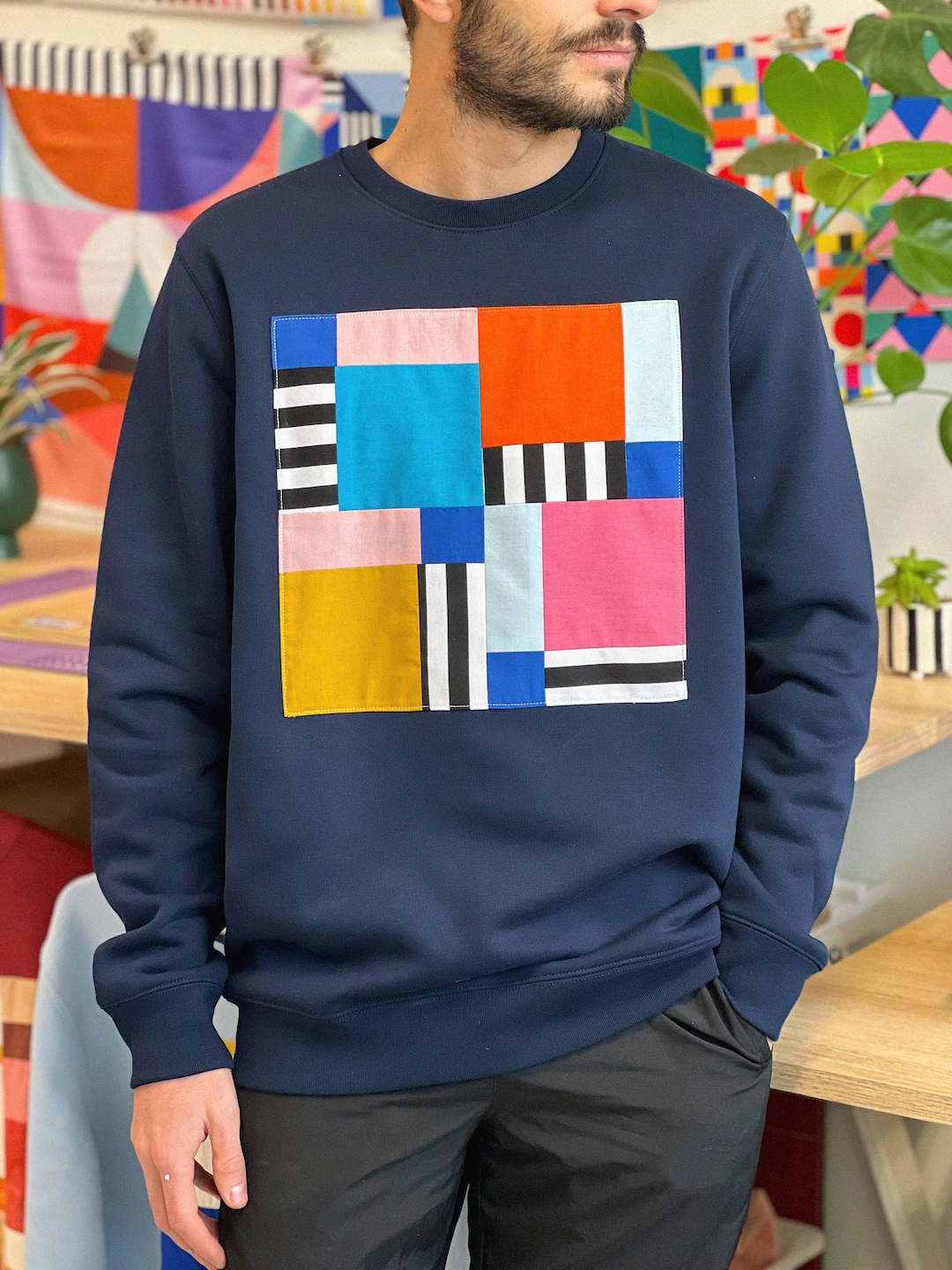 Handmade Patchwork Sweater. Unisex Sweater. Handmade Patchwork Sweater ...