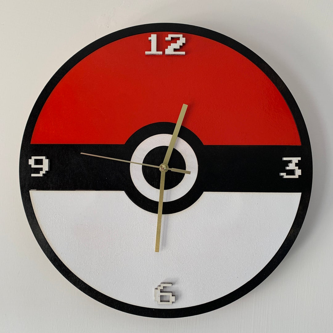 Pokemon Clock, Laser Cut Wood - Etsy