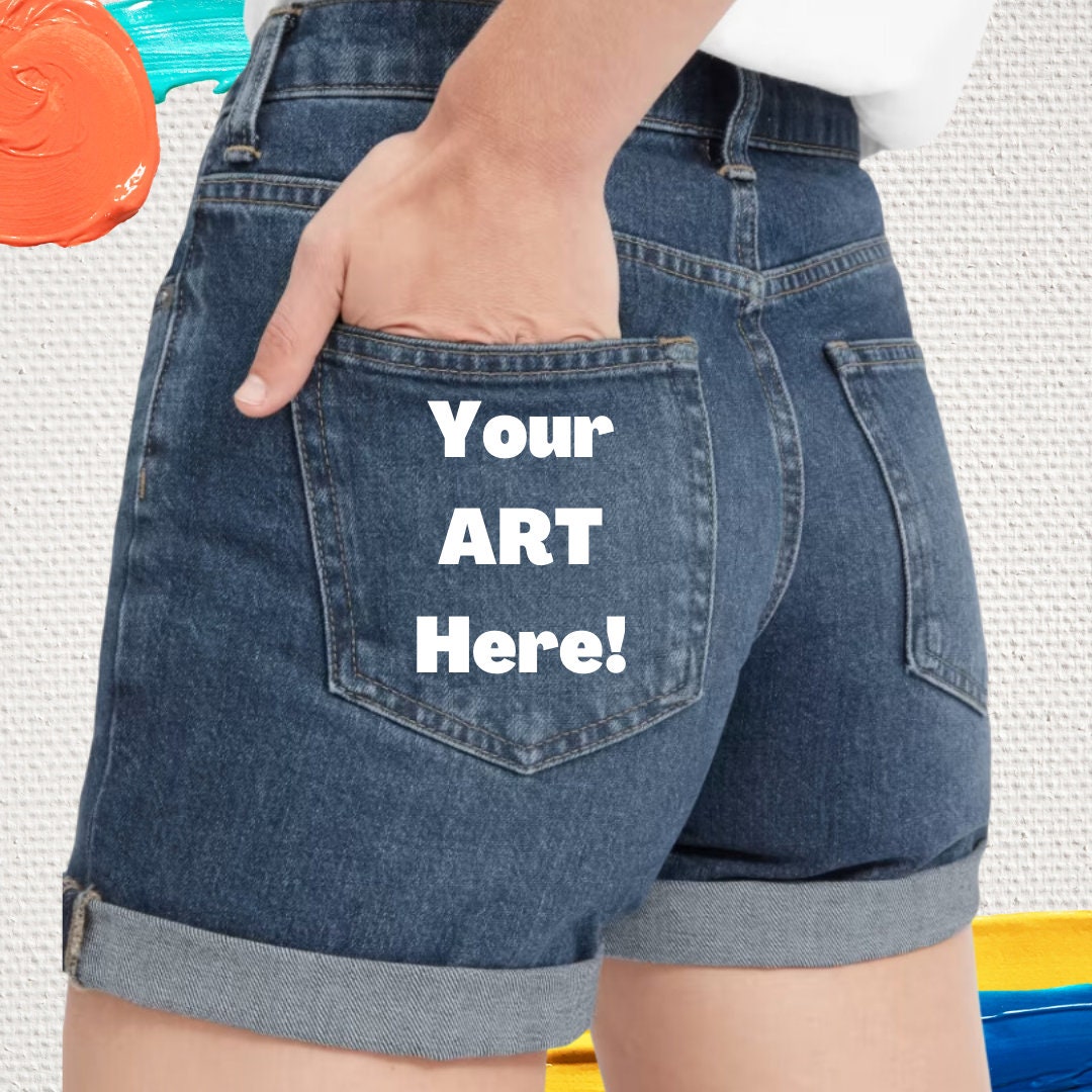 Custom Made-to-order Hand Painted Denim Shorts, Pants - Etsy