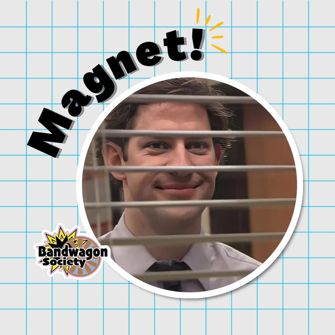 Jim Halpert the Office Magnet Fridge, Desk Magnet Funny, Meme - Etsy