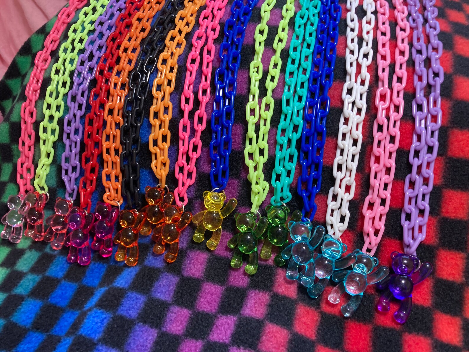 Happy Bear Chain Necklace for Decora/ Fairy Kei/ Harajuku/ - Etsy