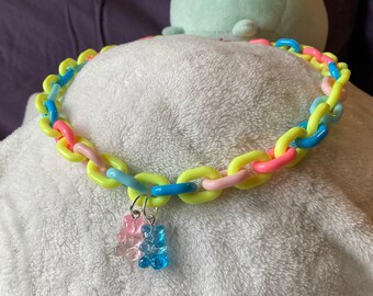 Cotton Candy Chunky Chain Necklace for Decora/ Fairy Kei/ | Etsy