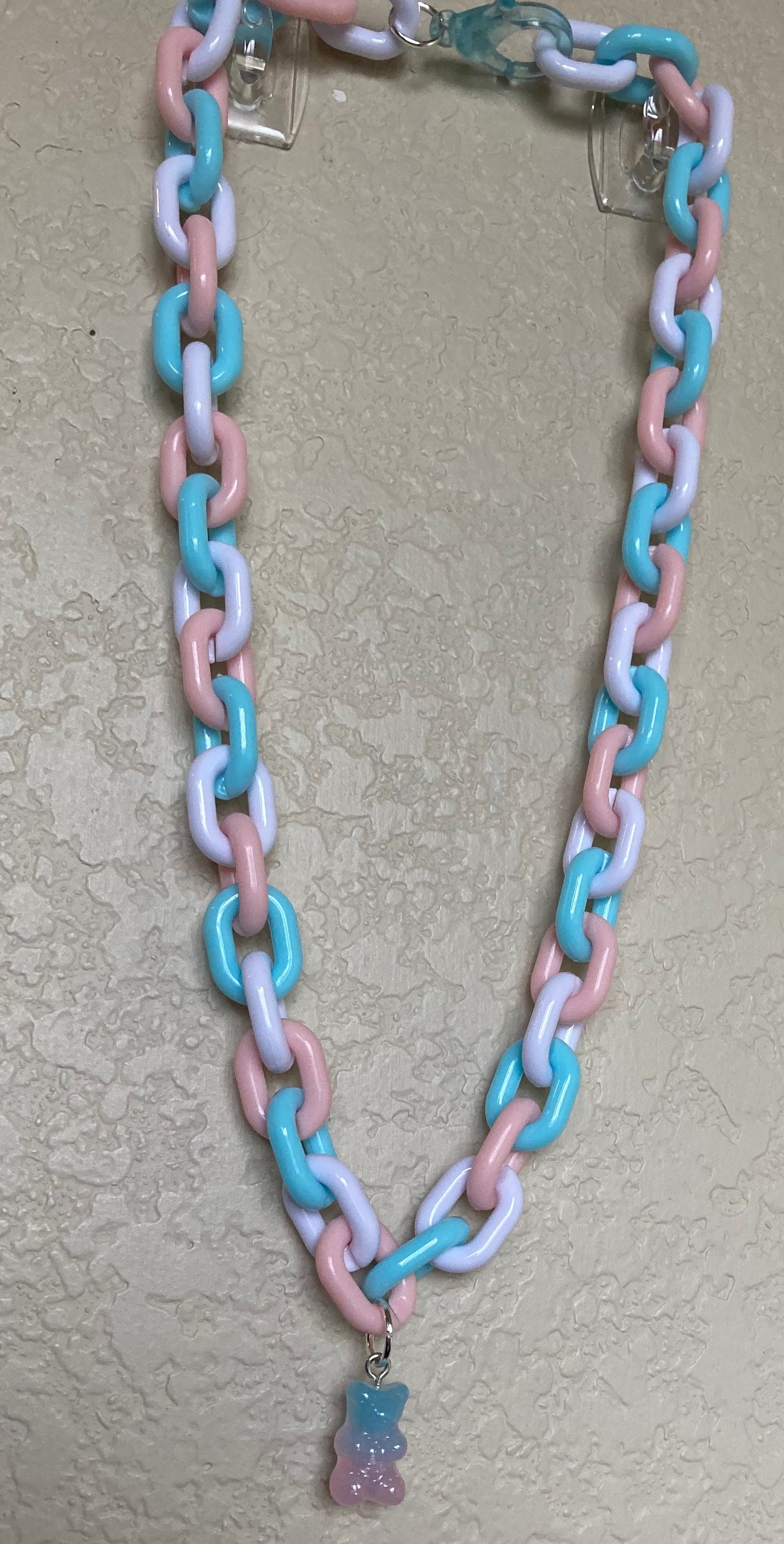 Cotton Candy Chunky Chain Necklace for Decora/ Fairy Kei/ - Etsy