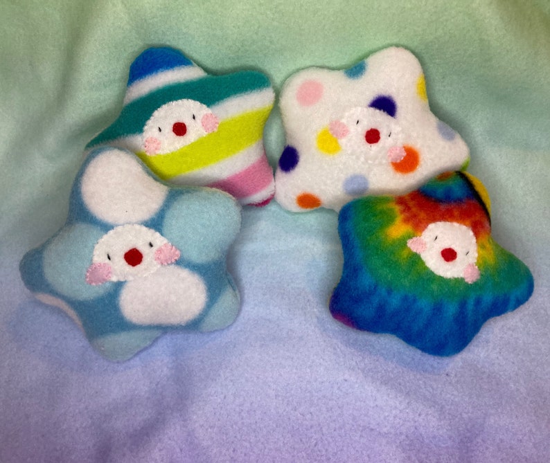 Puff Star Clown Plushies | Etsy